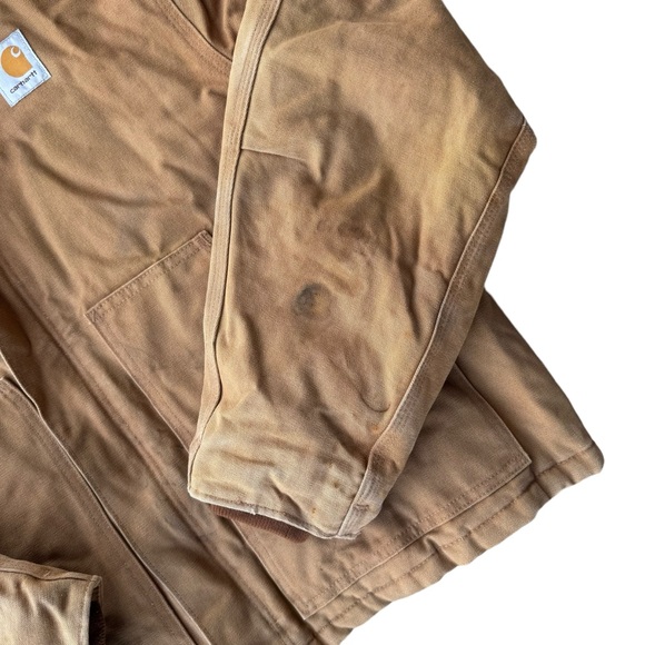 Carhartt | Jackets & Coats | Usa Made Carhartt J2 Brn Canvas Beige ...